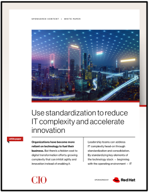 Use standardization to reduce IT complexity and accelerate innovation
